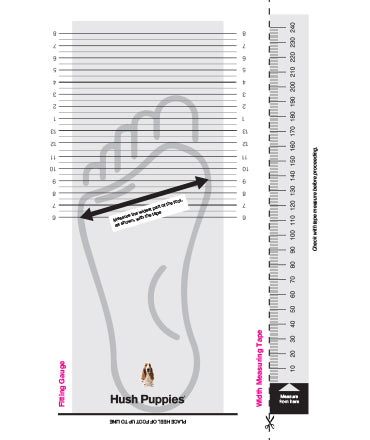 Hush Puppies Measure at Home - FreemanHardy&Willis