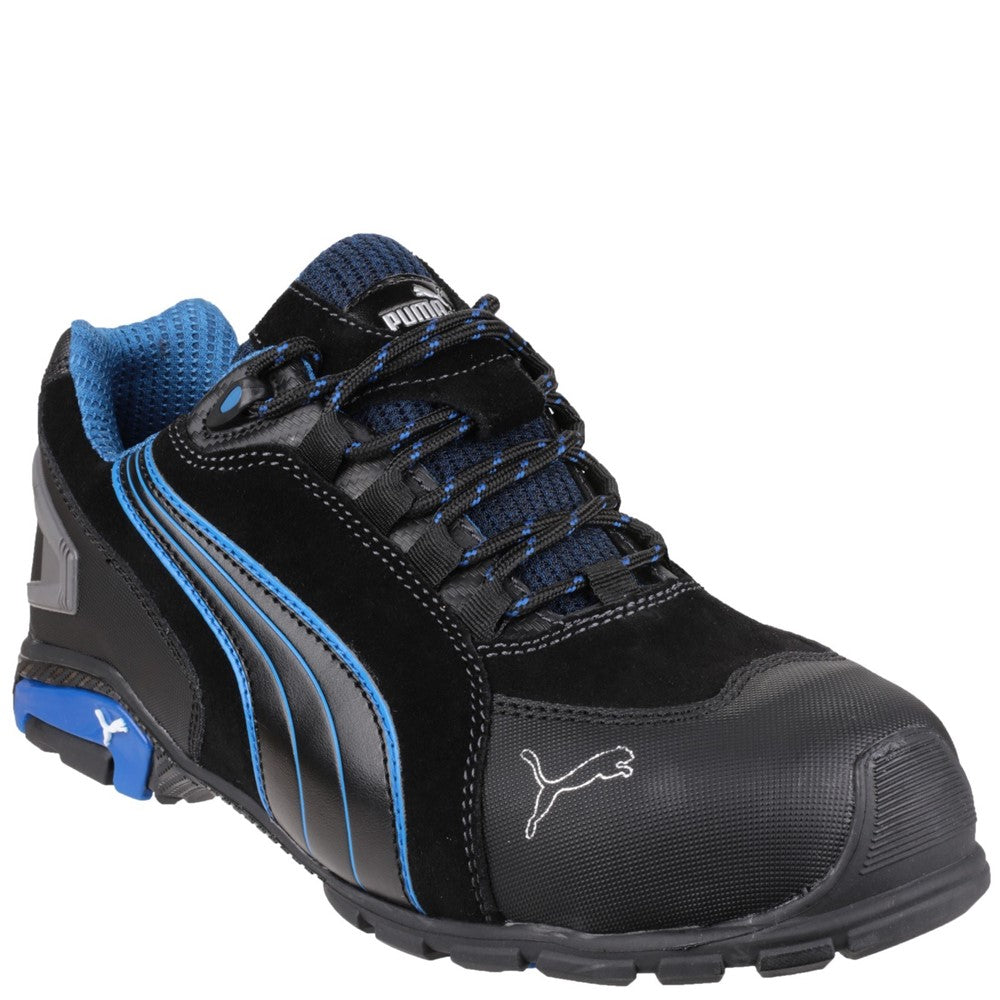 Men's Puma Safety Rio Low Lace-up Safety Boot Black - FreemanHardy&Willis