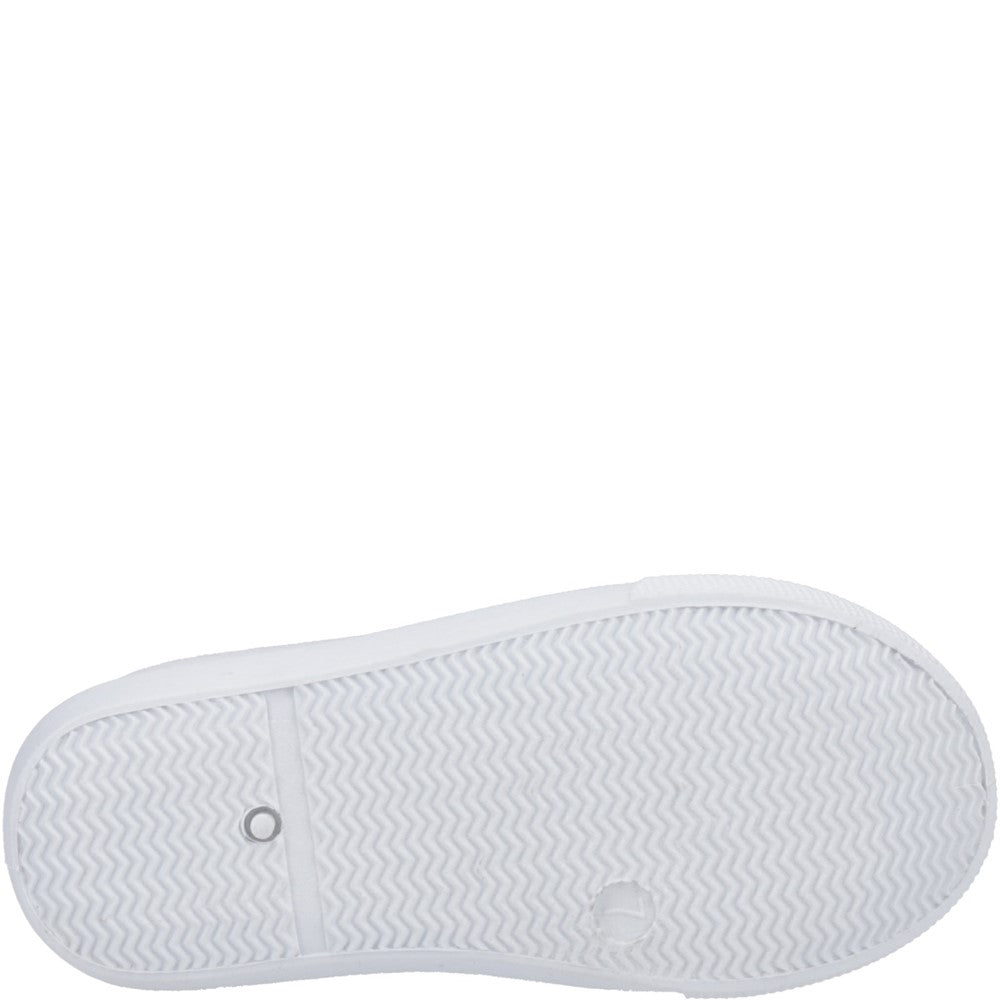 Kids' Mirak Morris Gusset Plimsoll White 7-9 - FreemanHardy&Willis