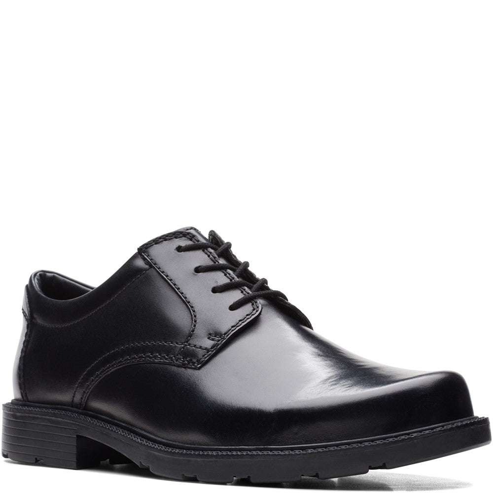 Men's Clarks Kerton Lace Up Shoes Black - FreemanHardy&Willis
