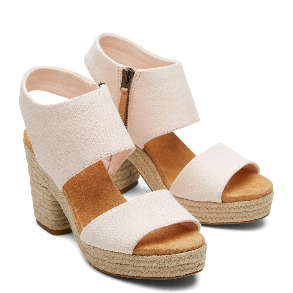 Women's TOMS Majorca Platform Sandal Peach – FreemanHardy&Willis