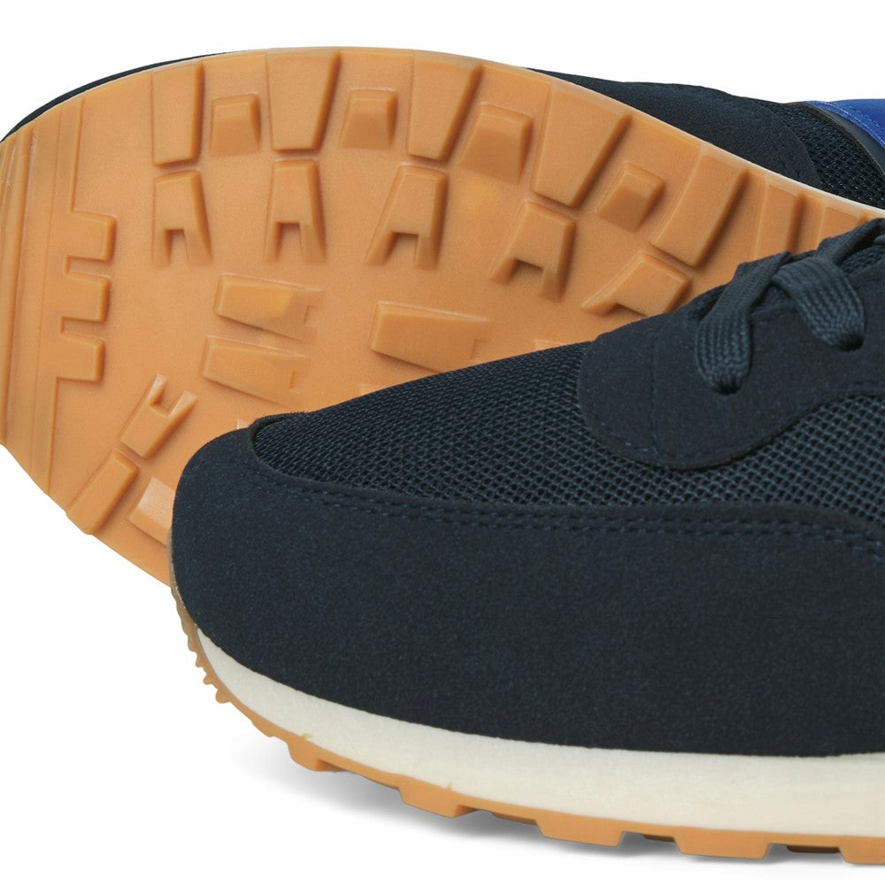 Men's Jack & Jones Spirit Runner Trainer Dark Blue - FreemanHardy&Willis