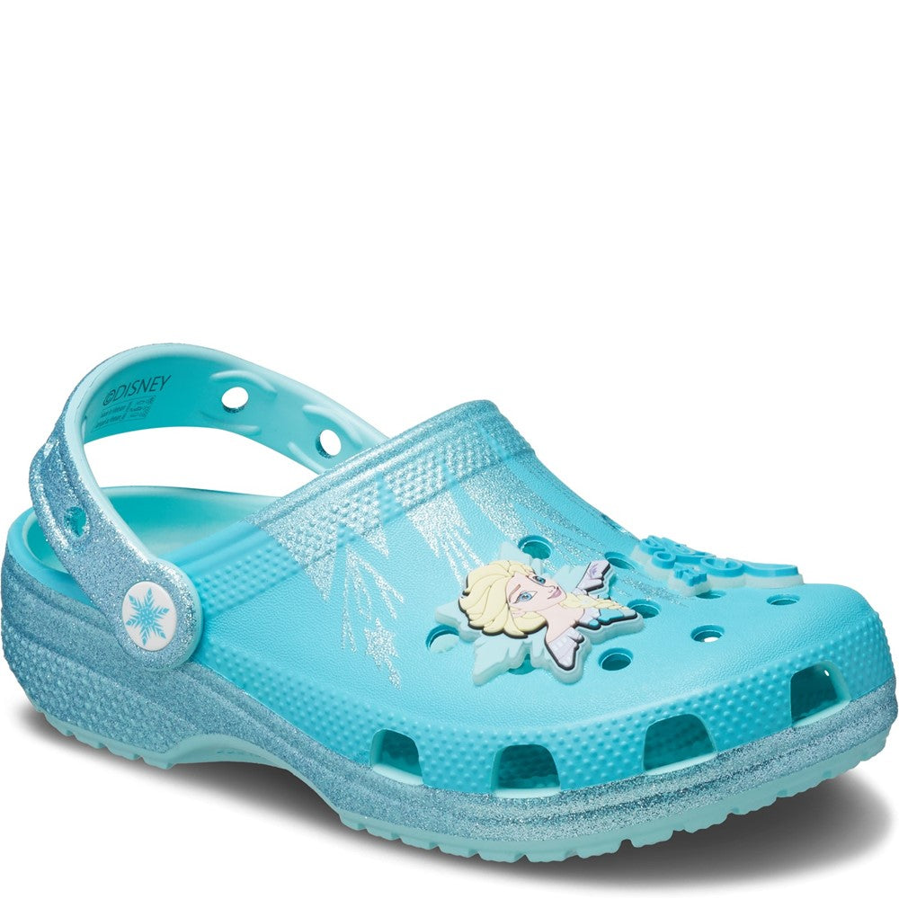 Kids' Crocs Frozen Elsa Clog Blue - FreemanHardy&Willis