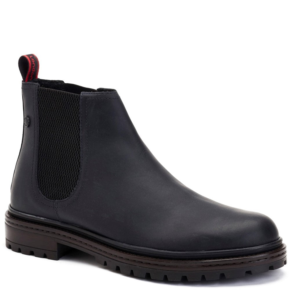 Men's Base London Walsh Chelsea Boot Black - FreemanHardy&Willis