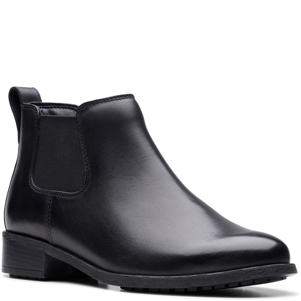 Women's Clarks Havisham Top Boots Black - FreemanHardy&Willis