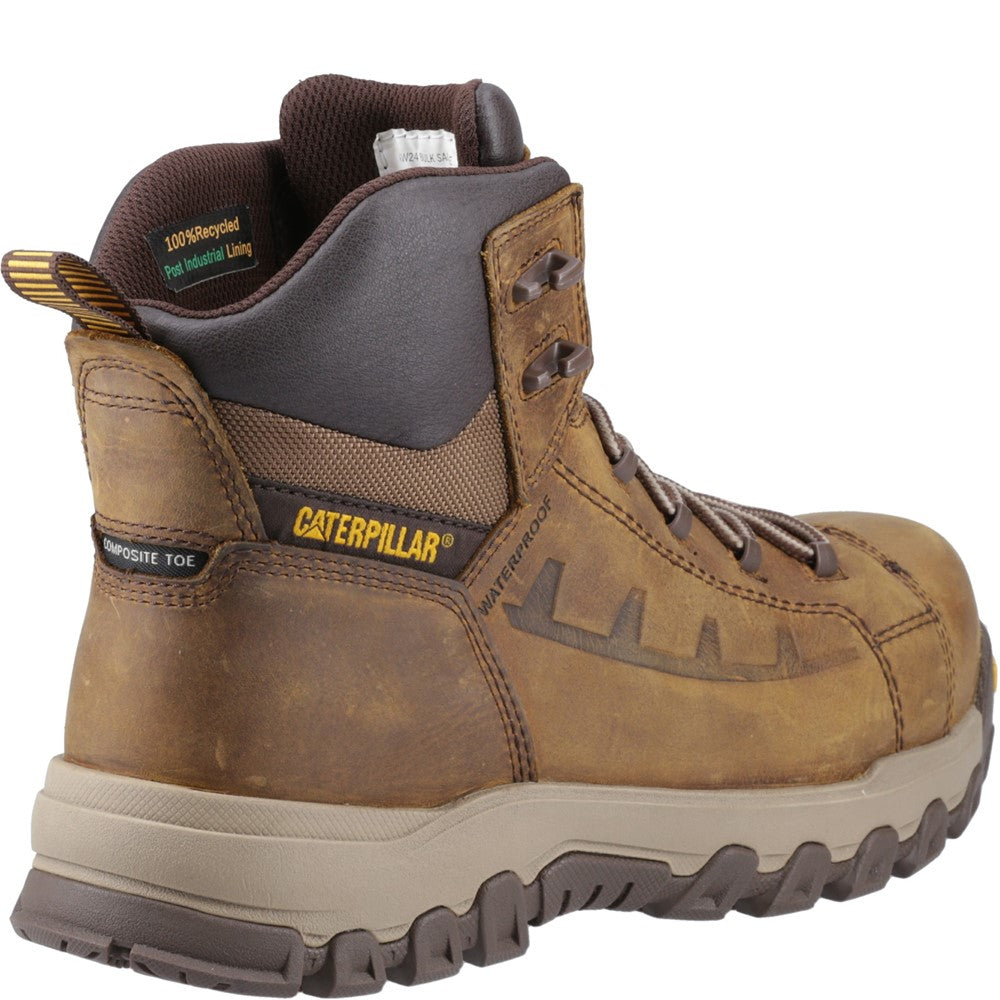 Men's Caterpillar Threshold Rebound Safety Boot Brown - FreemanHardy&Willis