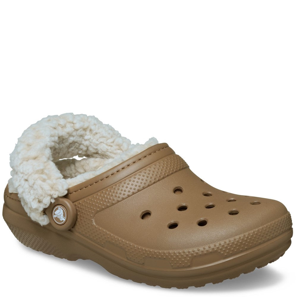 Unisex Crocs Classic Fleece Lined Clog Light Brown - FreemanHardy&Willis