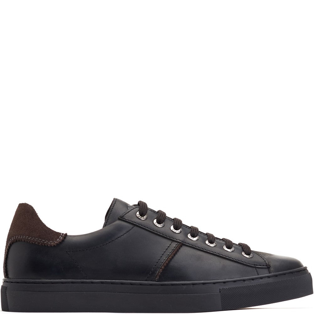 Men's Base London Beck Pull Up Shoes Black - FreemanHardy&Willis